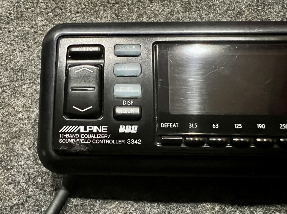 Alpine 3342 11 Band Equalizer Sound Field Controller BBE | eBay
