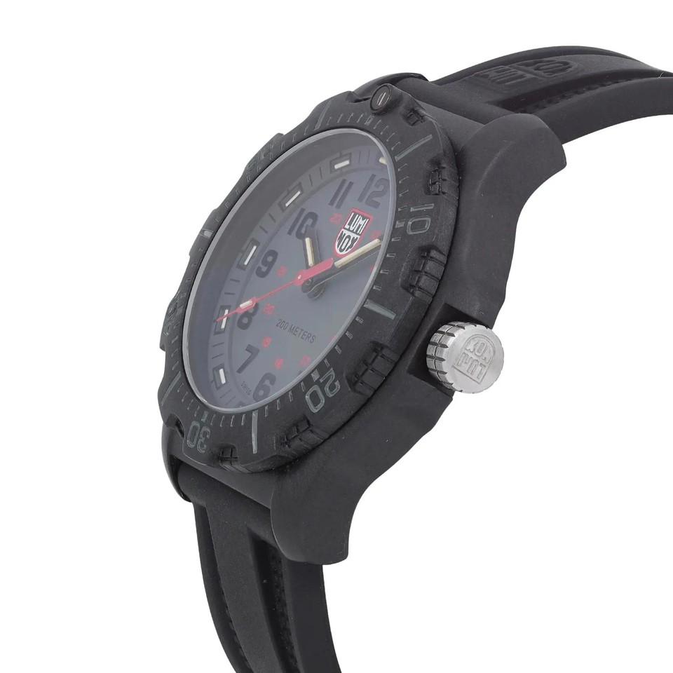 Luminox Sentry 0200 Series 43mm Carbon Black Dial Quartz Mens Watch XL ...