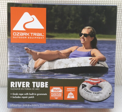 Ozark Trail 39” White River Tube Float Adult Unisex.Grab Rope Built In ...