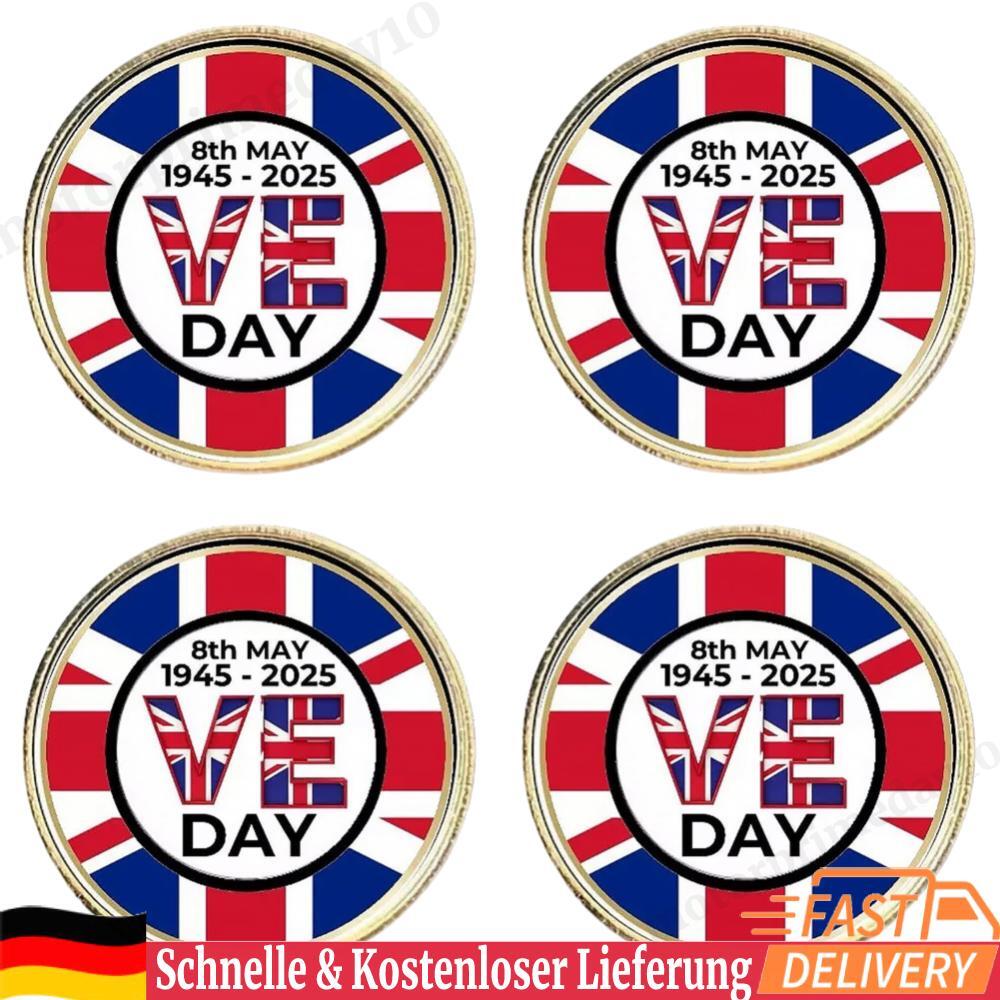 VE Day 80th Anniversary Pin Badge VE Day | Grelly Deutschland