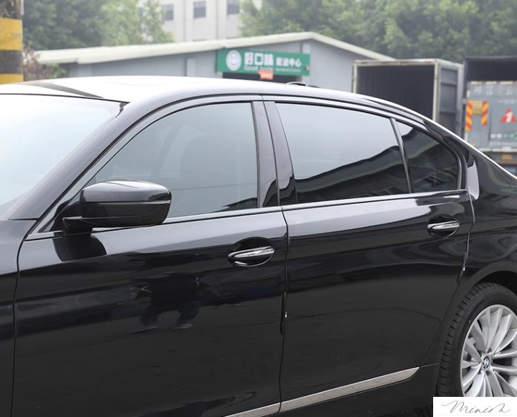 For BMW 5 Series G30 2018-2021 Glossy Black Window Molding Frame Strips ...