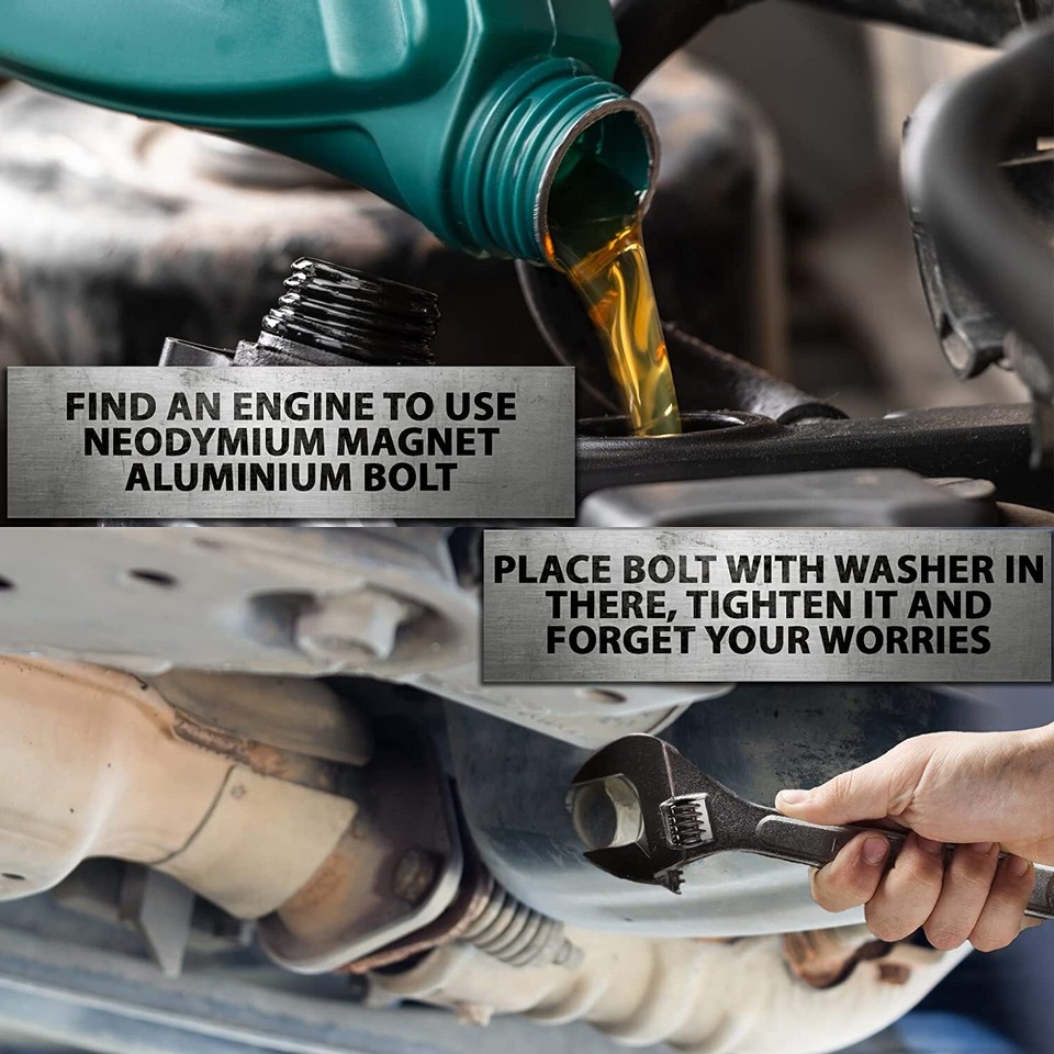 M14x1.5mm Car Engine Magnetic Oil Drain Plug Screw Nut Bolt Sumps ...