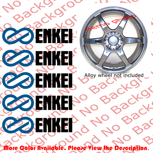 5 pcs x ENKEI Wheel/Rim Spoke Vinyl Decal Racing Car Window Decal DIE ...