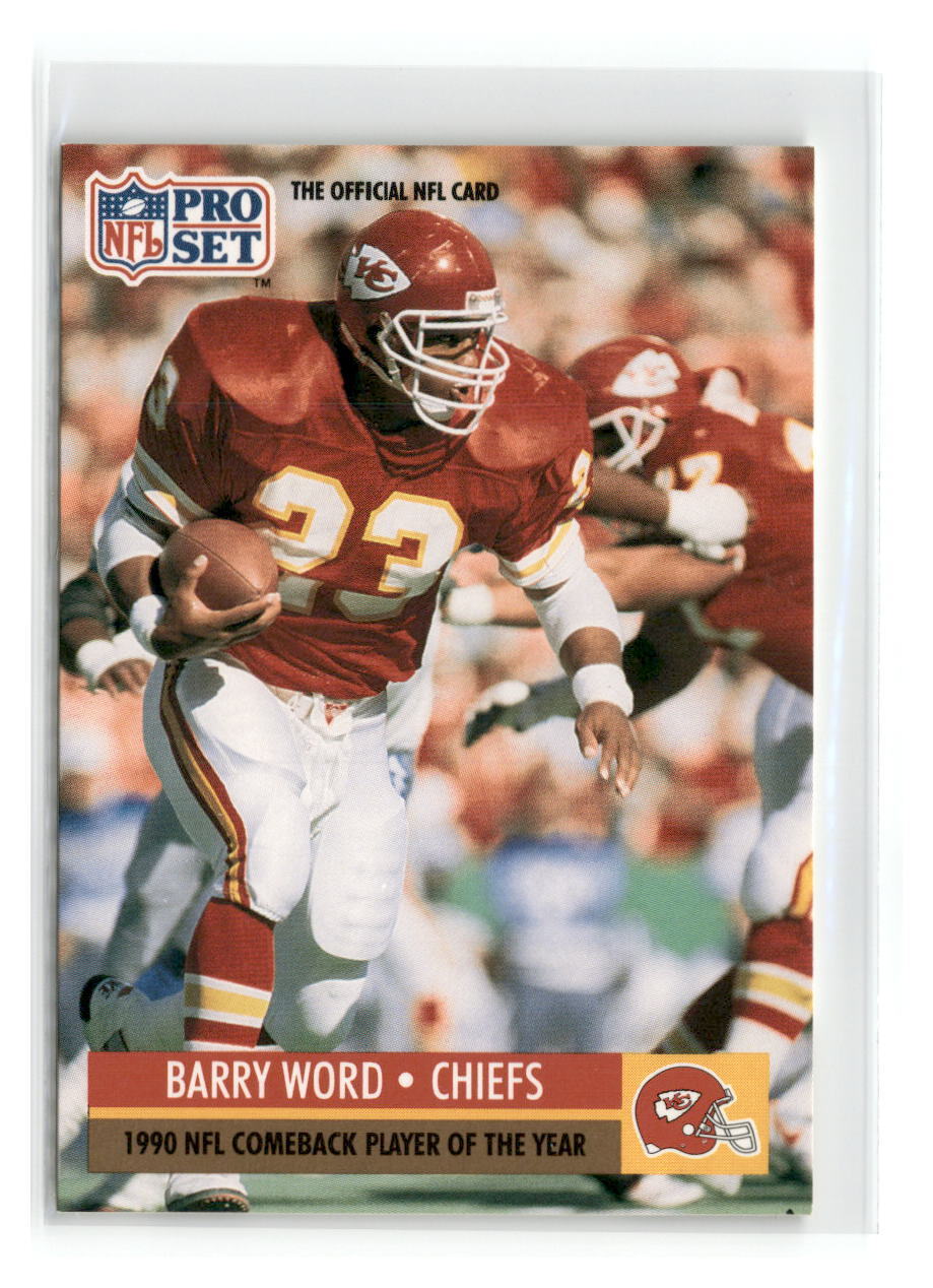 1991 Pro Set - #7 - Barry Word - Kansas City Chiefs | eBay