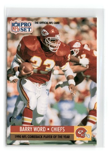1991 Pro Set - #7 - Barry Word - Kansas City Chiefs | eBay