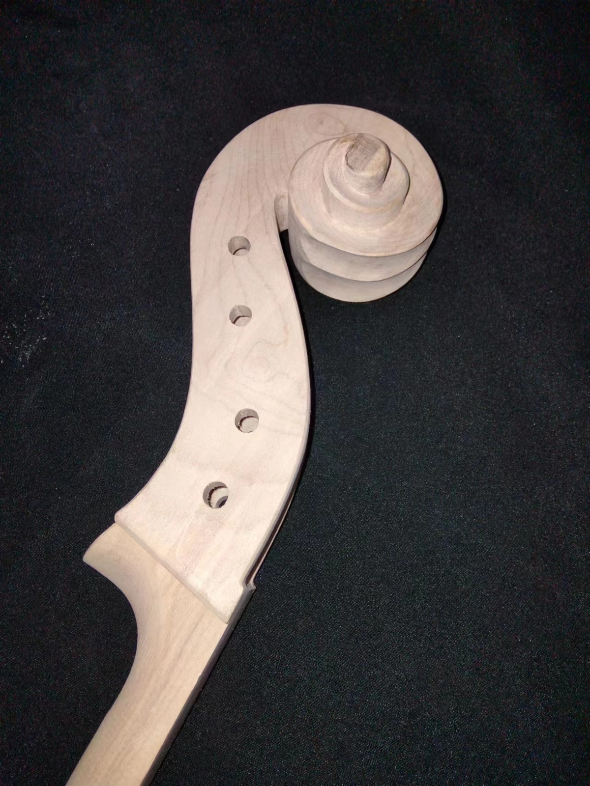 1PC Cello Head Unfinished 4/4 Maple White Cello Neck | eBay