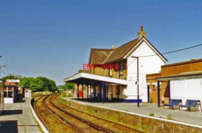 PHOTO SANDOWN RAILWAY STATION ISLE OF WIGHT VIEW NE TOWARDS RYDE ISLE ...