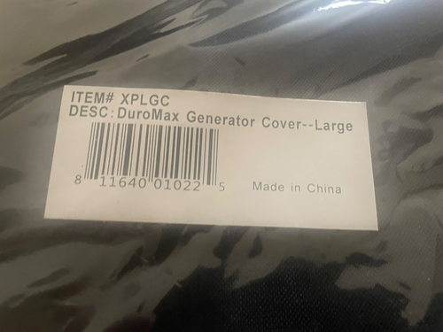 Genuine DuroMax XPLGC Large Generator Cover Weather Resistant Dust ...