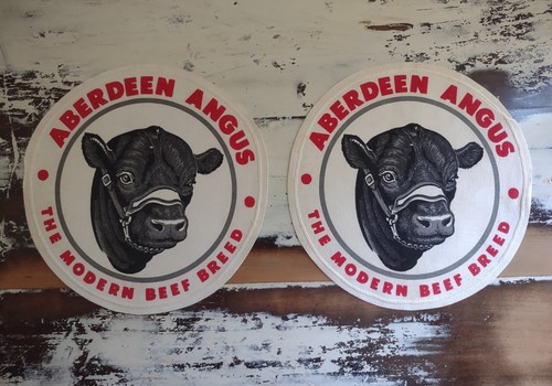 Vintage Aberdeen Angus Cattle Bull Steer Cow Sew On 8 1/4" Fabric ...