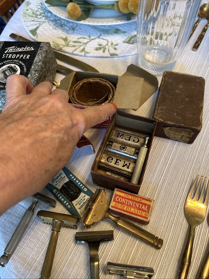Vtg TWINPLEX STROPPER SAFETY RAZOR BLADE SHARPENER ORIGINAL & Razor ...