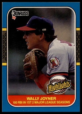 1987 Donruss Highlights #35 Wally Joyner | eBay