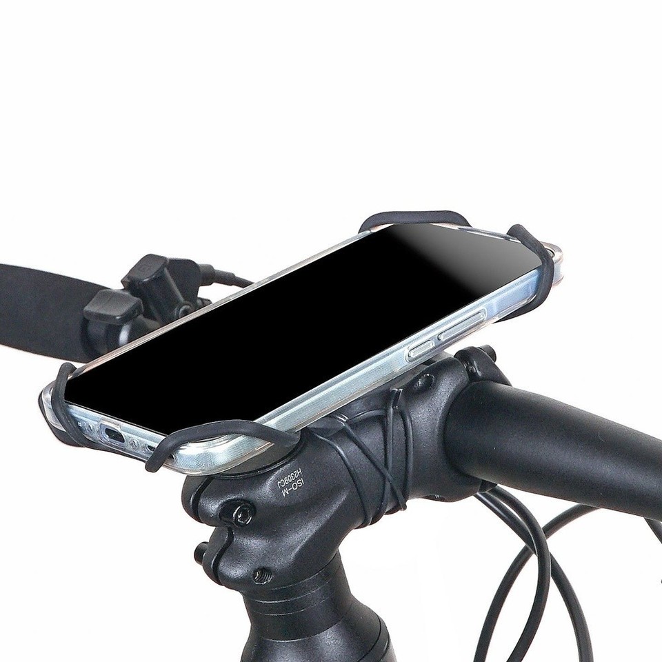 Bike Computer Mount Fits 4.7-6.9 Inches Shock Absorption Strap Fixation ...