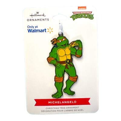 Hallmark Teenage Mutant Ninja Turtles Michelangelo Flat Metal Ornament ...