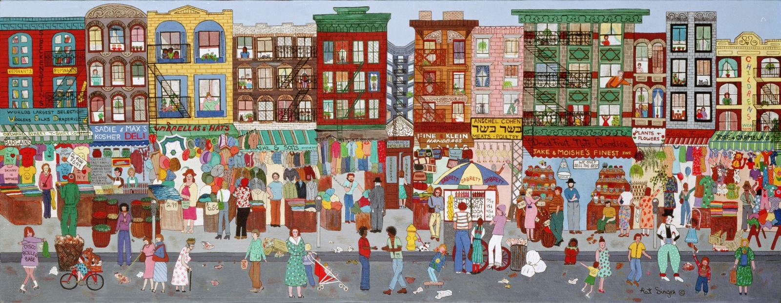 Orchard Street, NYC Art Reproduction 8x10" Pat Singer's New York - Home ...