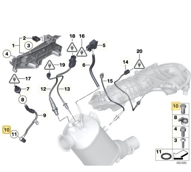 BMW 13627811933 Genuine OEM Pressure Pipe Bolt for sale online | eBay