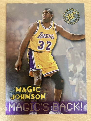 1996 NBA Topps Stadium Club- Magic Johnson- Magic's Back #361 | eBay