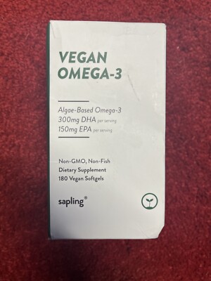 Vegan Omega 3Alge-Based Omega 3 DHA EPA 180 Gels Exp 1/25 | eBay