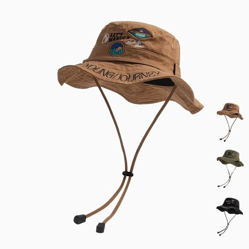 Foldable Mountaineering Caps Embroidery Outdoor Hat Fisherman Hat ...