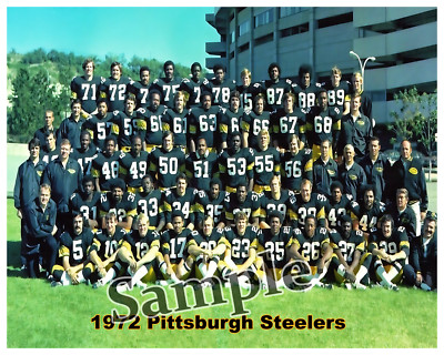 1972 Pittsburgh Steelers Color Team Picture 8 X 10 Photo Picture | eBay
