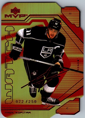 21-22 MVP WATCH COLORS & CONTOURS - ANZE KOPITAR /250 #24 LOS ANGELES ...