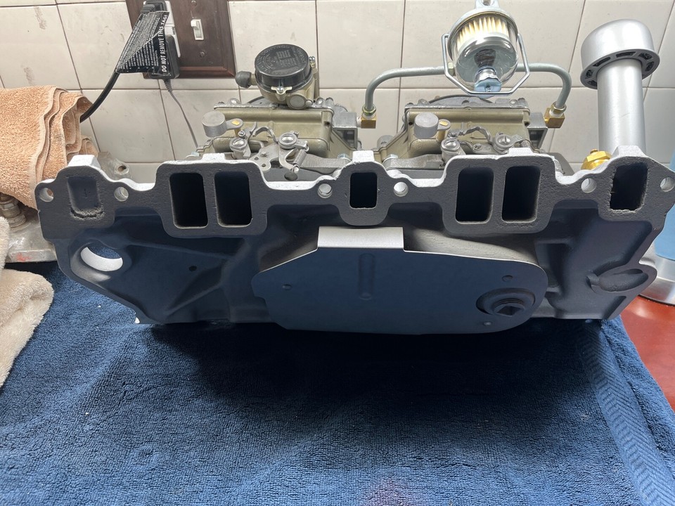 1957-1961 Chevy Corvette Carter WCFB 2x4 245 HP Dual Quad Setup ...