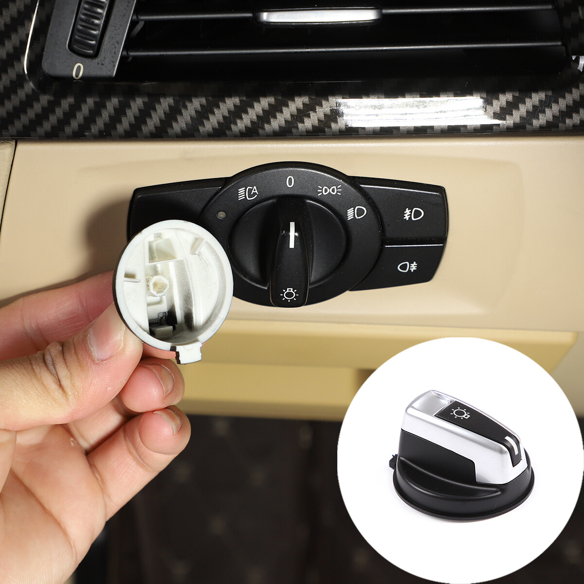 For BMW 1 Series E82 3 Series E90 E91 X1 E84 Headlight Knob Switch ...