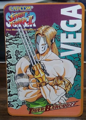 Vega Tiger Barcodzz Card Super Street Fighter II The New Challenger ...