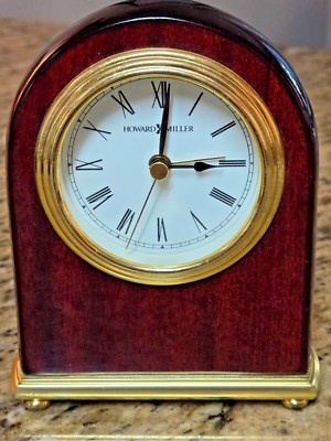 Howard Miller Craven Table Quartz Clock, Rosewood & Brass 613487 | eBay