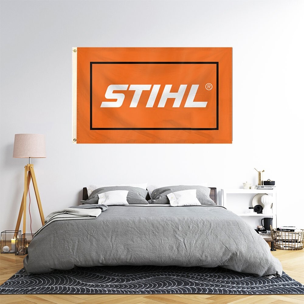 STIHL Banner Flag 3x5 FT Logo Chain Saw Tools Equipment Garage Man Cave ...