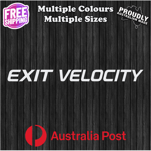 EXIT VELOCITY Vinyl Banner Decal – Street Racing Car Windscreen Sticker ...