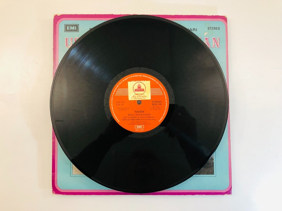 NEAR MINT India raga LP Ustad Ali Akbar Khan sarod Zakir Hussain tabla ...