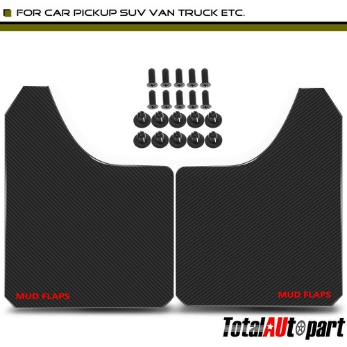 2x Front or Rear Universal Splash Guards Mud Flaps Fit Car Pickup Truck ...