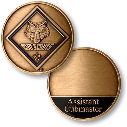 Cub Scout Assistant Cubmaster Challenge Coin Insignia Boy Scouting BSA ...