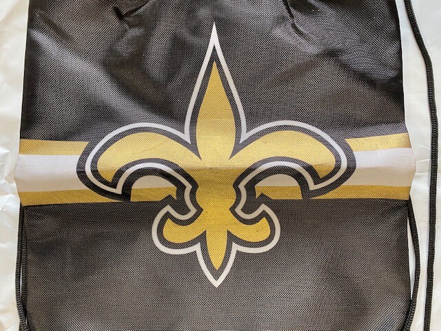 New Orleans Saints Drawstring Back Pack NEW Back Sack - Free U.S.A ...