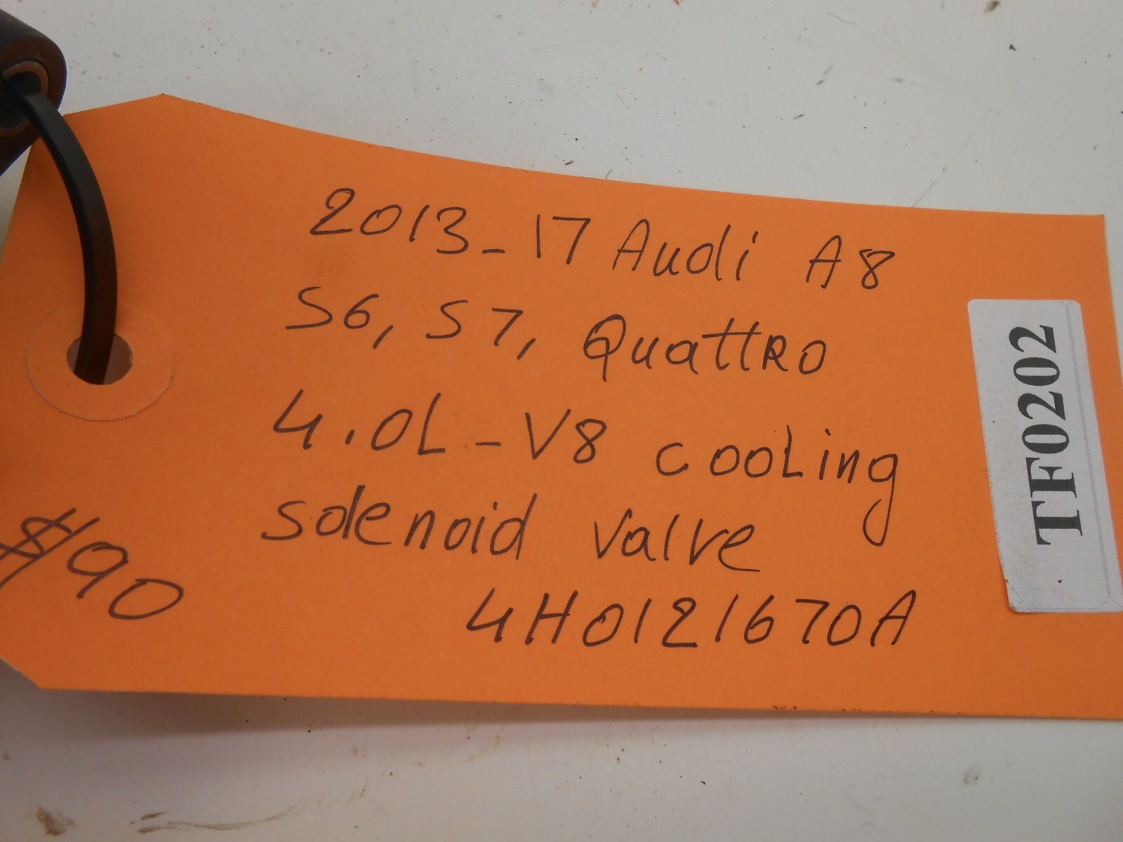 2013-17 AUDI A8 S6 S7 4.0L -V8 Cooling Solenoid Valve 4H0121670A TF0202 ...