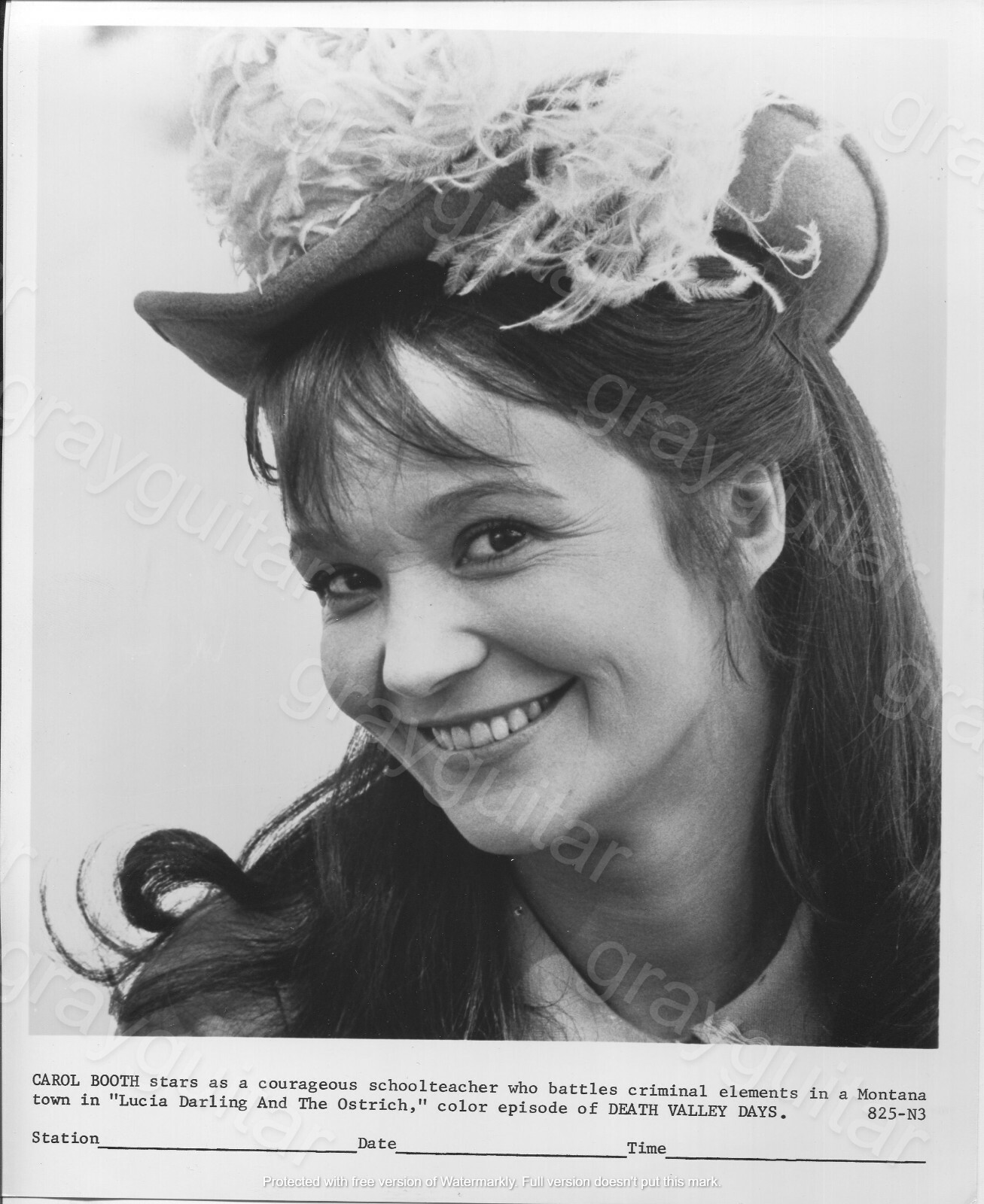 1969 Press Photo of Beautiful Actress CAROL BOOTH in DEATH VALLEY DAYS ...