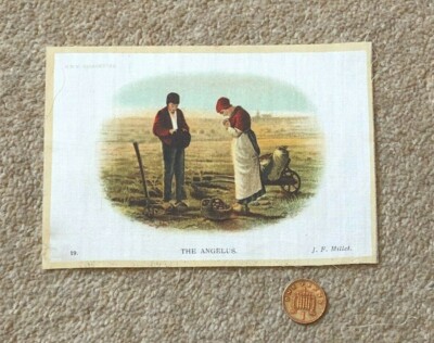 Antique Silk BDV Cigarette Card The Angelus by J.F. Millet Art | eBay