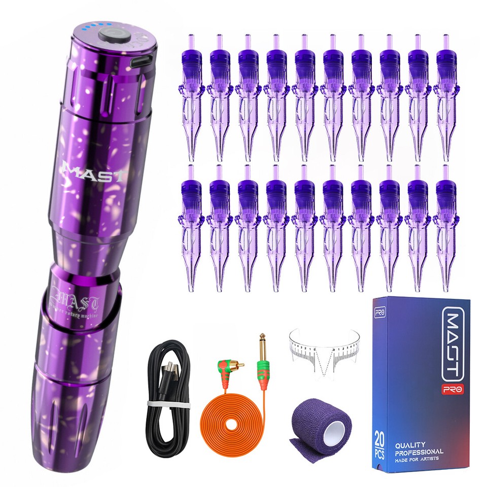 Mast Tour Wireless Rotary Tattoo Pen Machine Battery Power Permanent ...