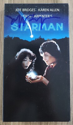 Jeff Bridges Signed Starman VHS Actor The Dude LEGEND RAD | eBay