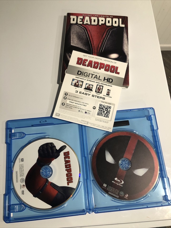 Deadpool (Blu-ray/DVD, 2016, 2-Disc Set, Includes Digital Copy ...