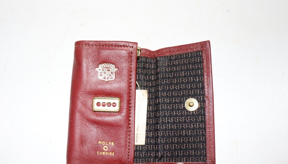 Vintage Rolfs Positive Lock Cowhide Key Kaddy Case Cadillac Logo | eBay