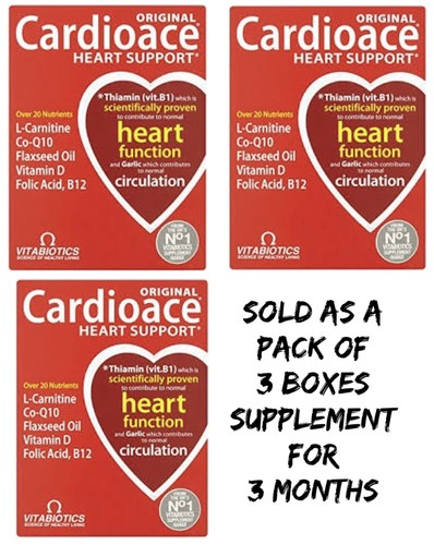 Vitabiotics Cardioace Heart Support Women Men Multivitamins Mineral ...