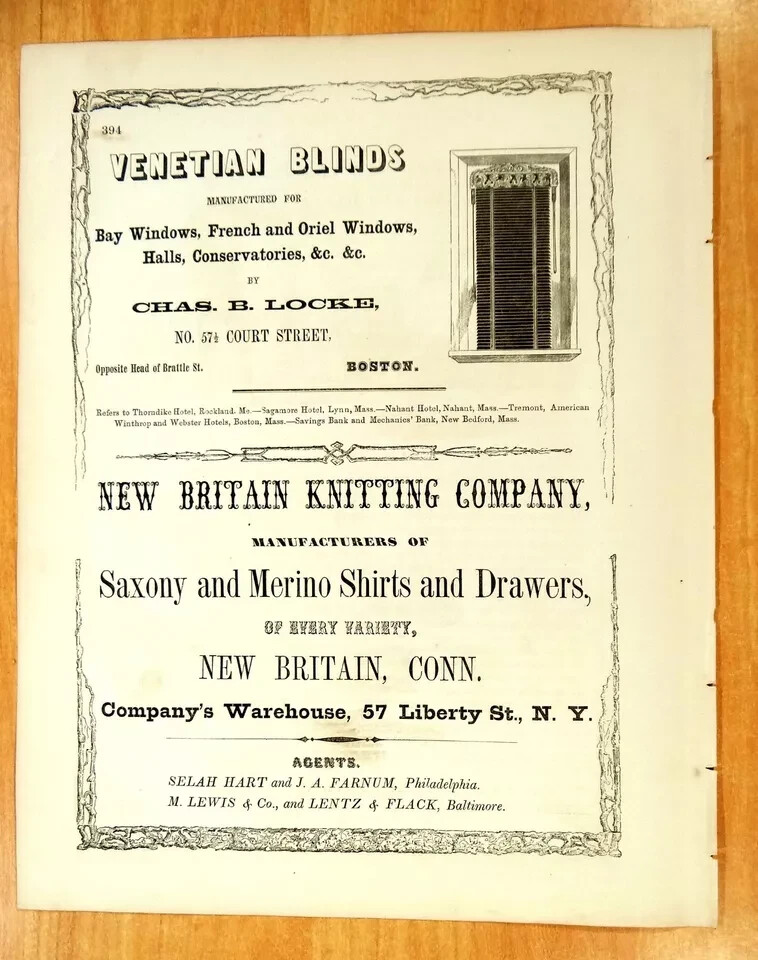 1856 Print Ads HENRY, RICE & Co AGRICULTURAL WAREHOUSE FARMER"S ...