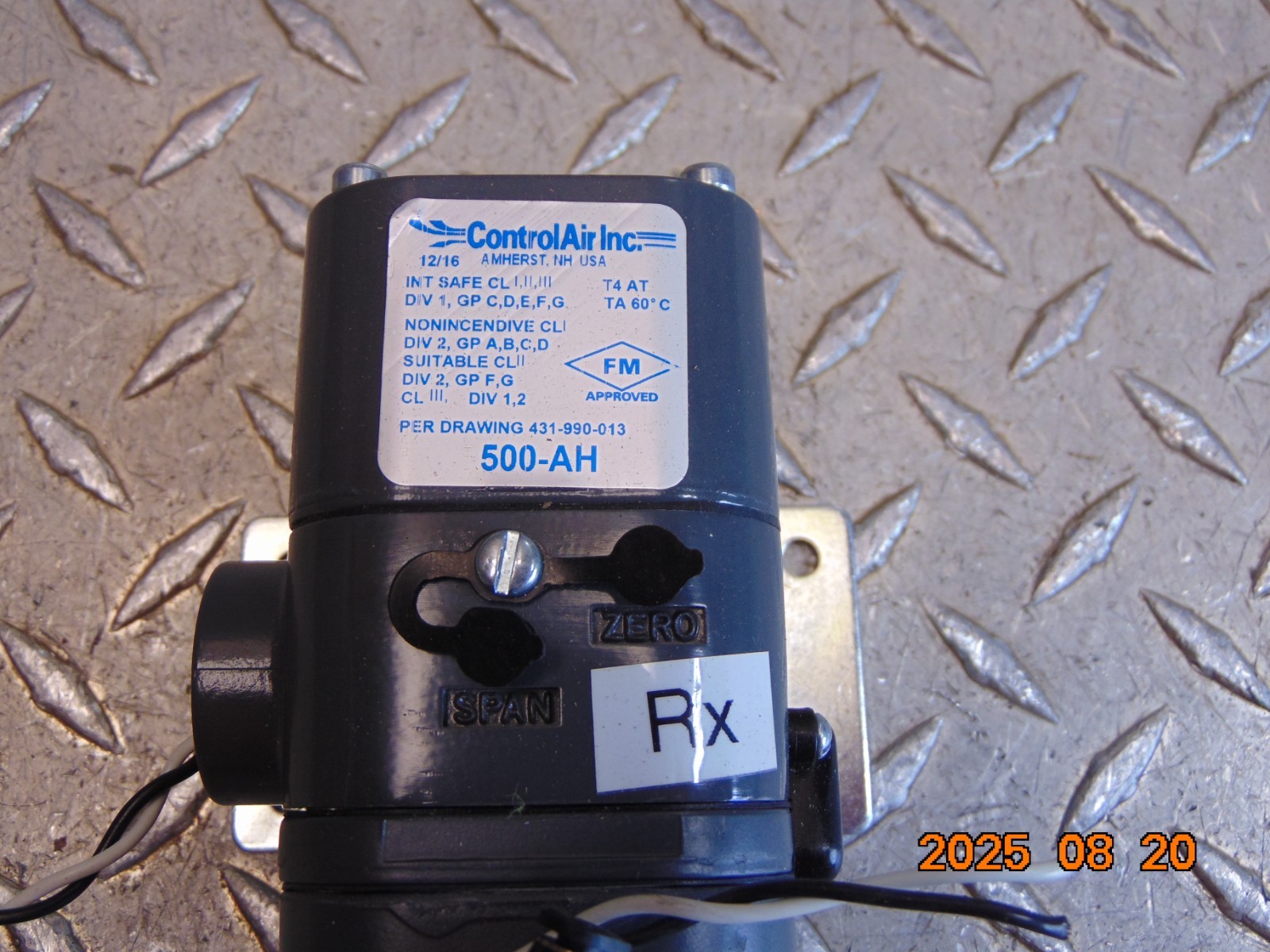 CONTROL AIR 500-AH TYPE 500X I/P TRANSDUCER | eBay