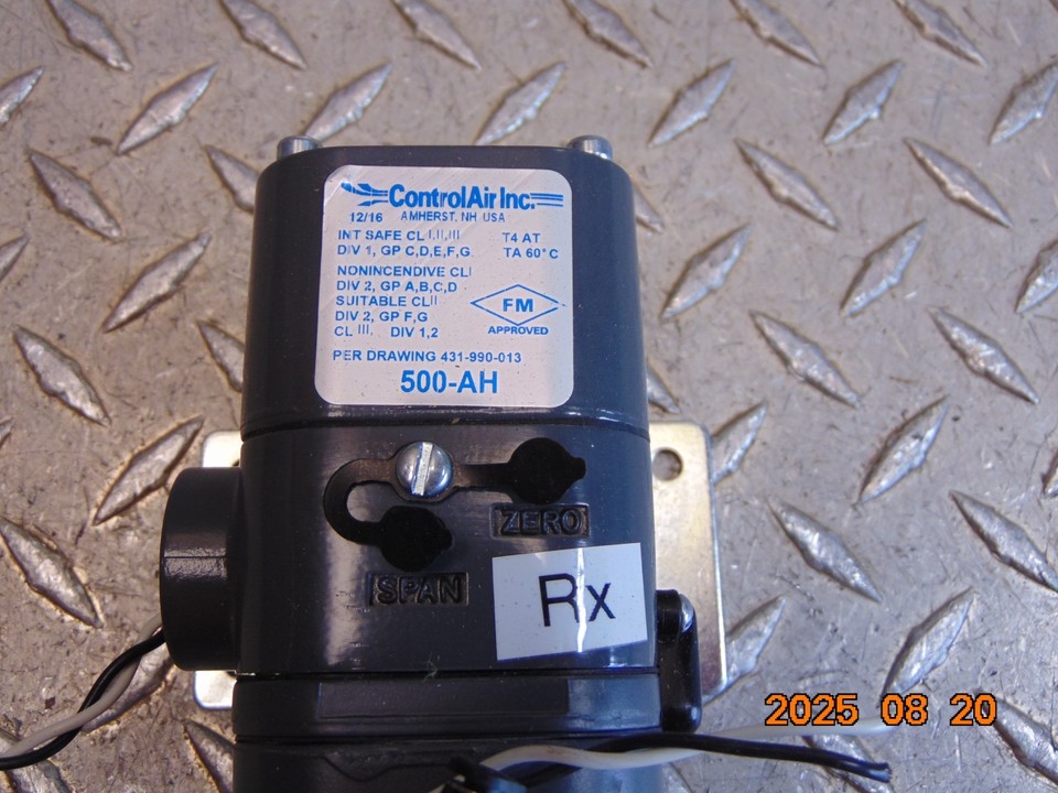 CONTROL AIR 500-AH TYPE 500X I/P TRANSDUCER | eBay
