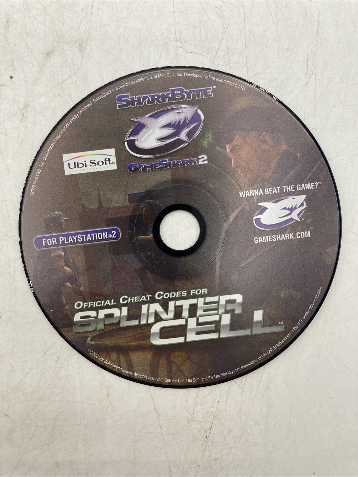 Splinter Cell Gameshark PS2 Shark Byte Codes Playstation 2 Near Mint Disc Case | eBay