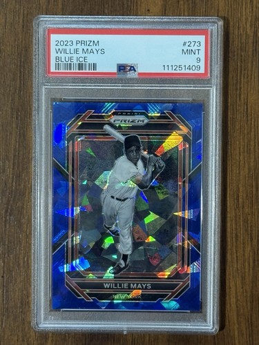 2023 Prizm Willie Mays Blue Ice #273 Mint 9 PSA | eBay