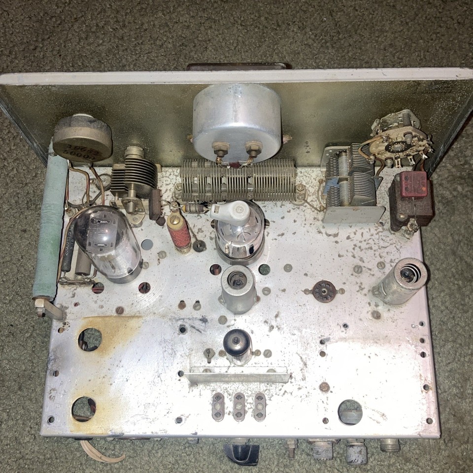 Heathkit Model DX-40 Transmitter Ham Radio Vintage w/ Heath Mullard C83 ...