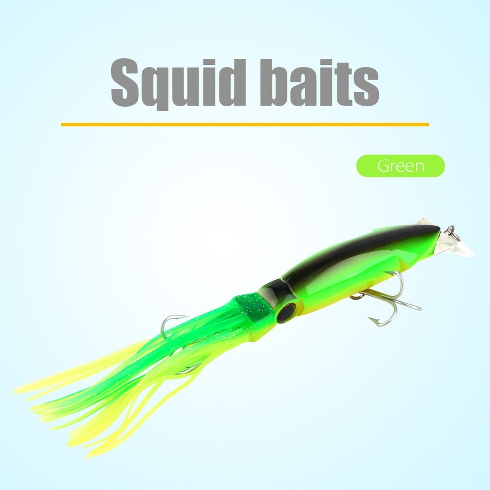 24cm/40g Fishing Lures Squid Lures Fish Bait Crankbait Tackle Jig ...