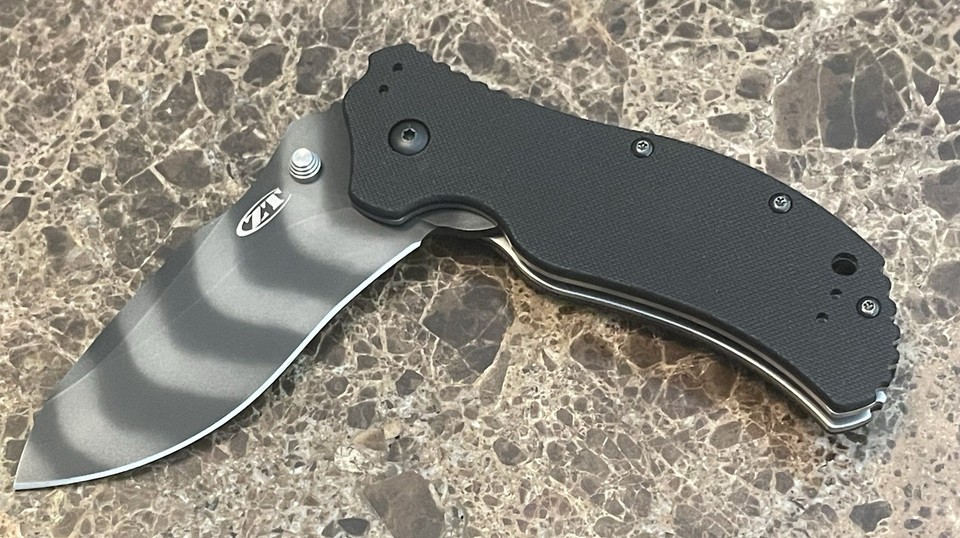 ZERO TOLERANCE usa TIGER STRIPE Spring Assist Flipper knife Ken Onion ...